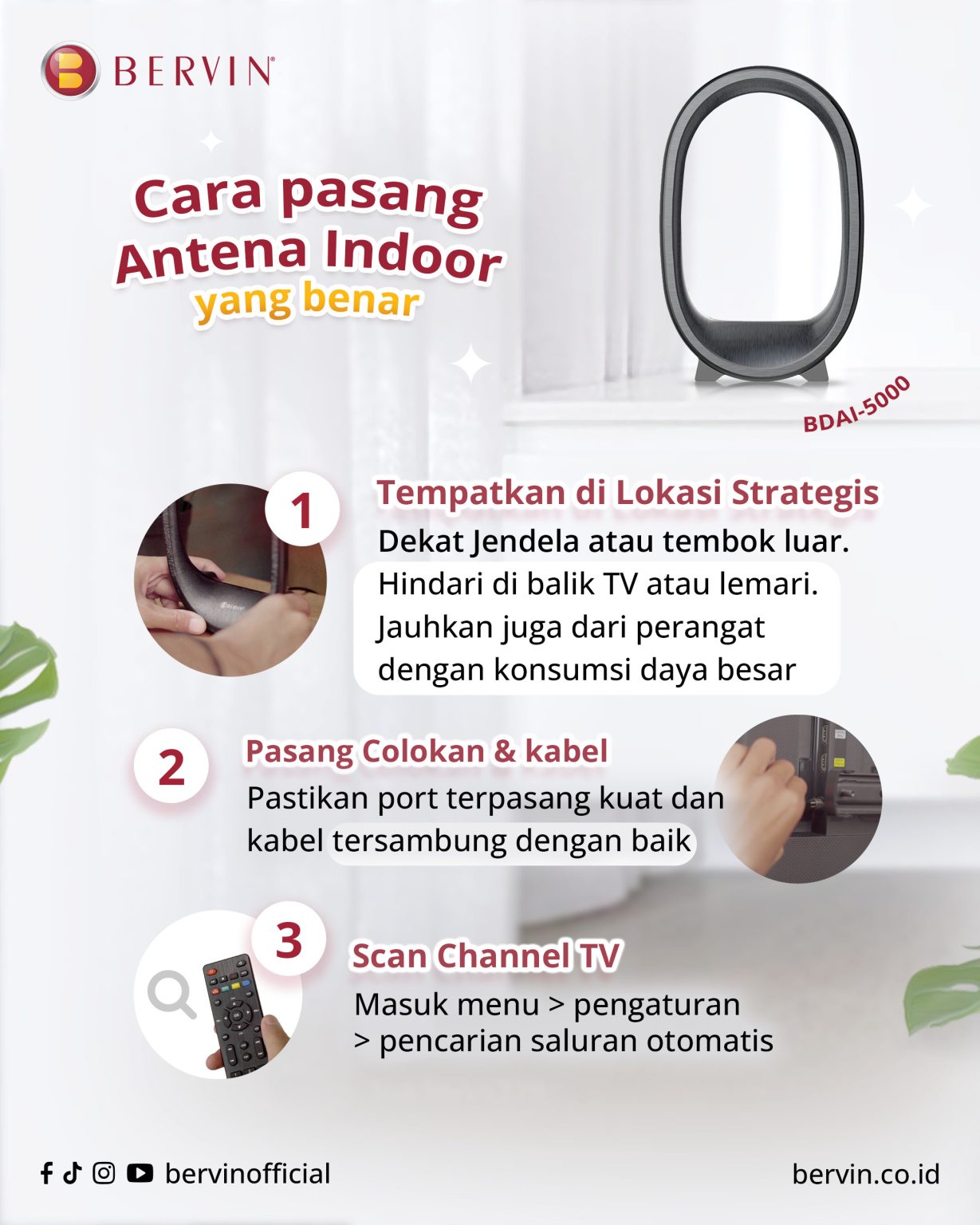Cara Pasang Antenna Indoor yang Benar – Bervin Indonesia